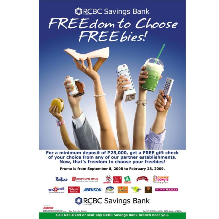 2008 RCBC Freedom to Choose Freebies – PROMO
