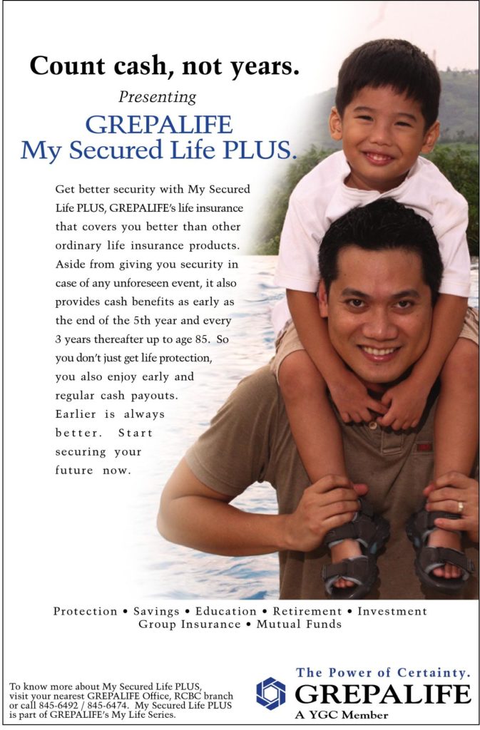 2010 Grepalife My Secured Life Plus – PRINT AD
